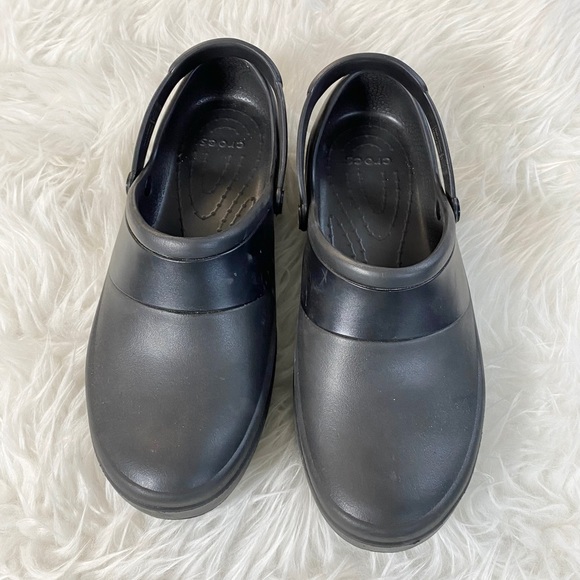 CROCS | Shoes | Crocs Womens Size 1 Black Working Mercy Clogs | Poshmark